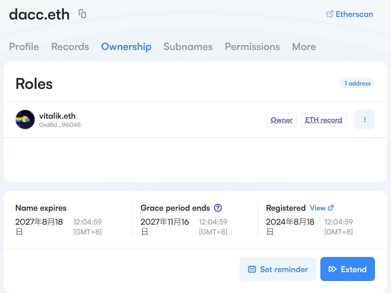 V神鑄造ENS域名「dacc.eth」，同名迷因幣暴漲超7倍！d/acc概念到底是什麼？ - MyToken